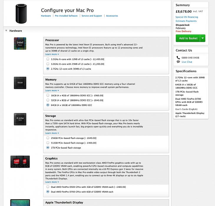 Full details, pricing and specs. of new Mac Pros